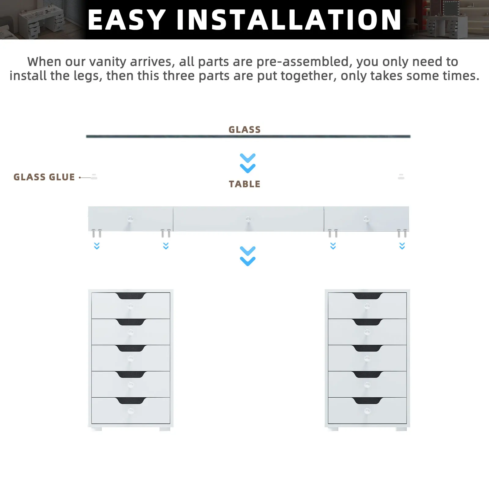 Easy-Install Vanity Desks: Simple DIY Setup August 2024