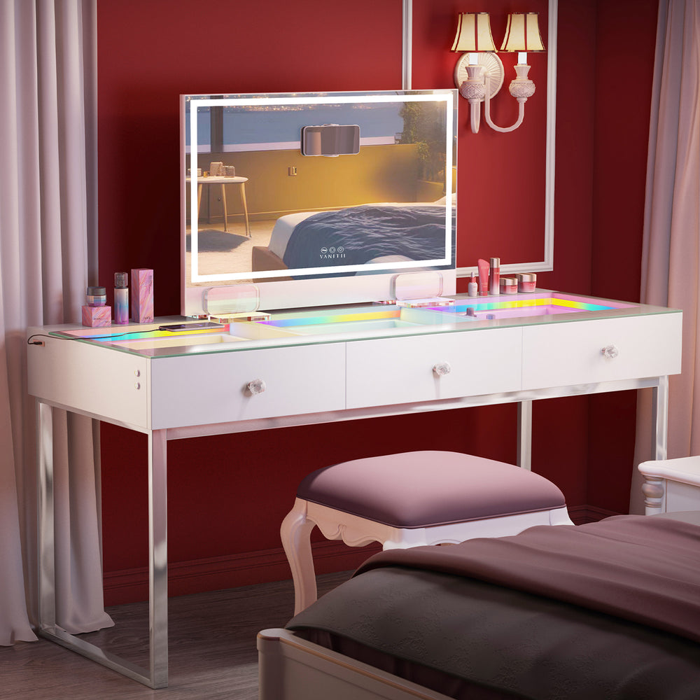 Slim LED Strip Mirror | Professional Makeup Lighting Design