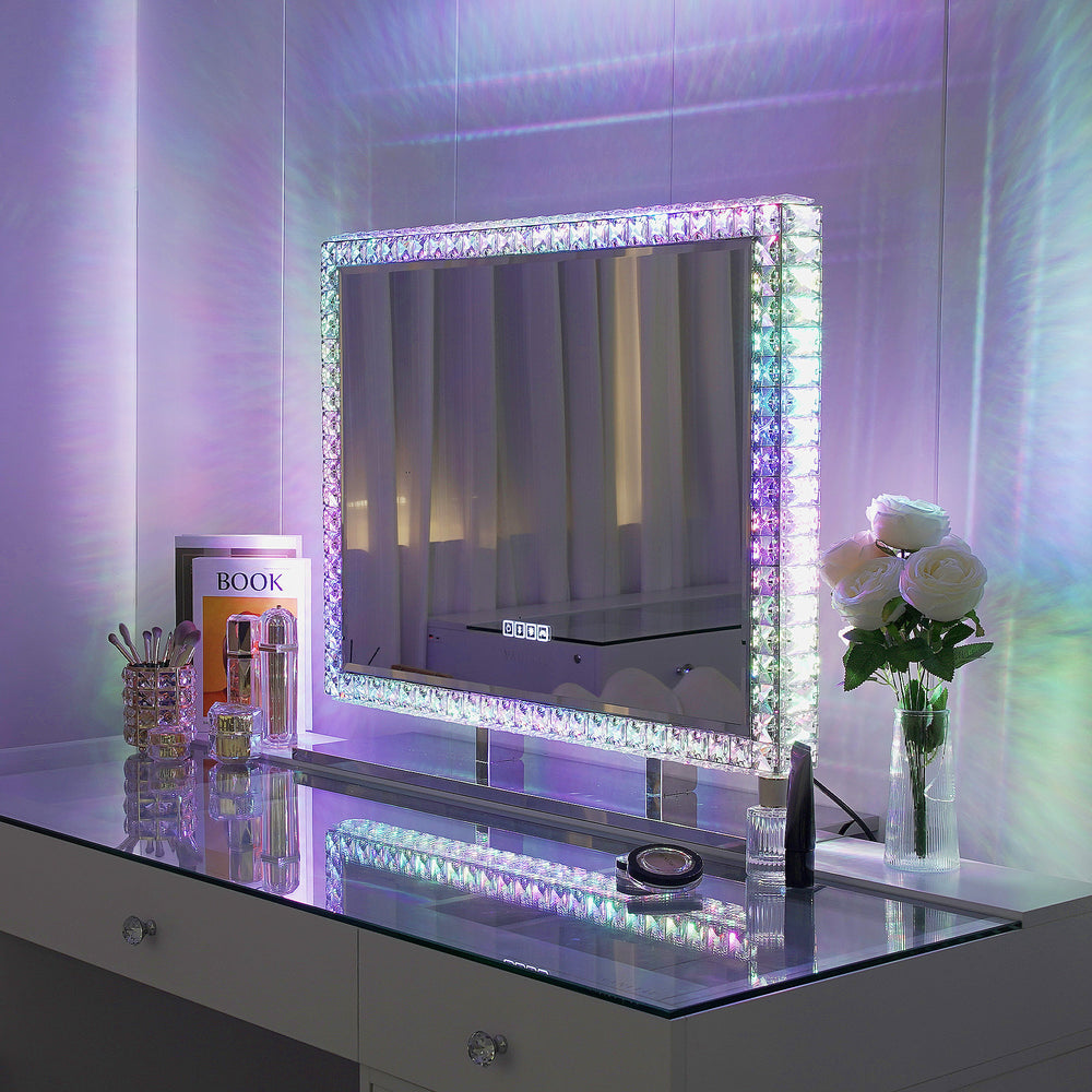 Premium Diamond Collection Mirror | Smart Touch Lighting System