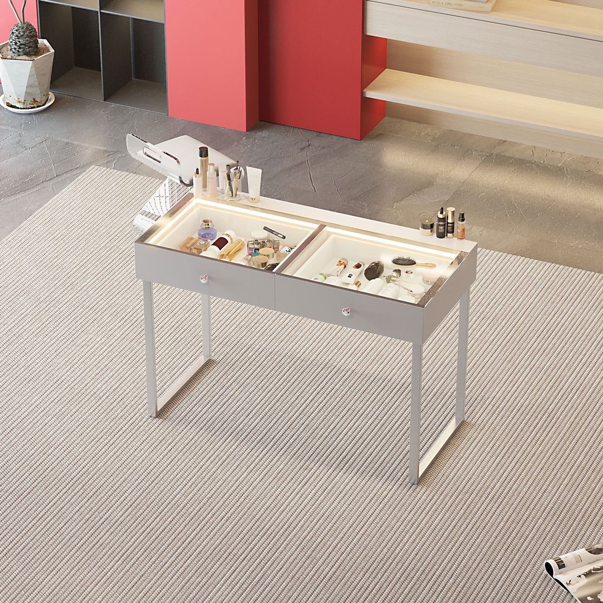 VANITII Alice Vanity Desk - Vanity Desk With Mirror - Vanity Desks